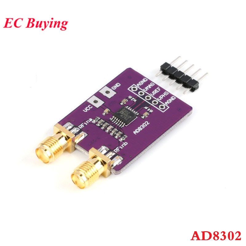 AD8302 Detection Module Amplitude Phase RF Detector Module Wideband Logarithmic Amplifier Phase ...