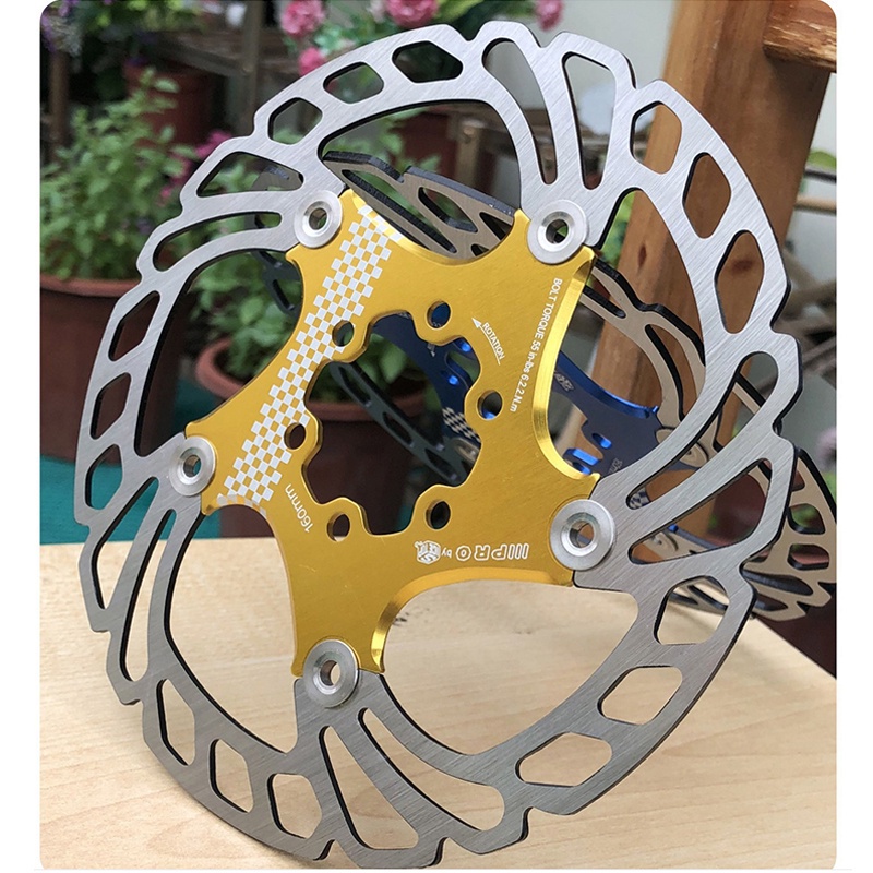 IIIPRO Bicycle Floating Rotors 160mm Rotor Road Mountain Bike Stainless ...