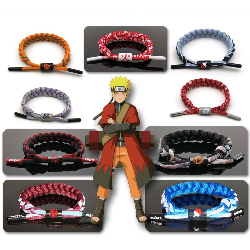 Naruto bracelet reflective style Sasuke Itachi Kakashi Sakura Hinata ...