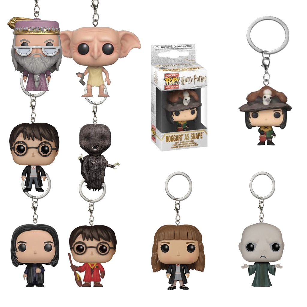 Keychain Funko Pop Harry Potter Snape Hermione Voldemort Dobby Keyring ...