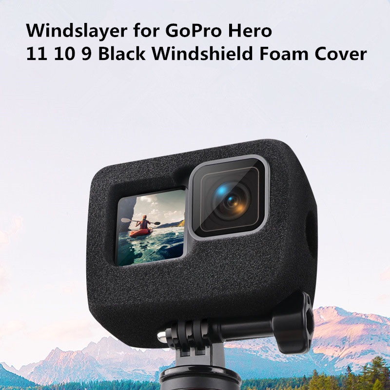 【konouyo】Windproof Wind Foam Noise Reduction Cover Case For Gopro 11 10 ...