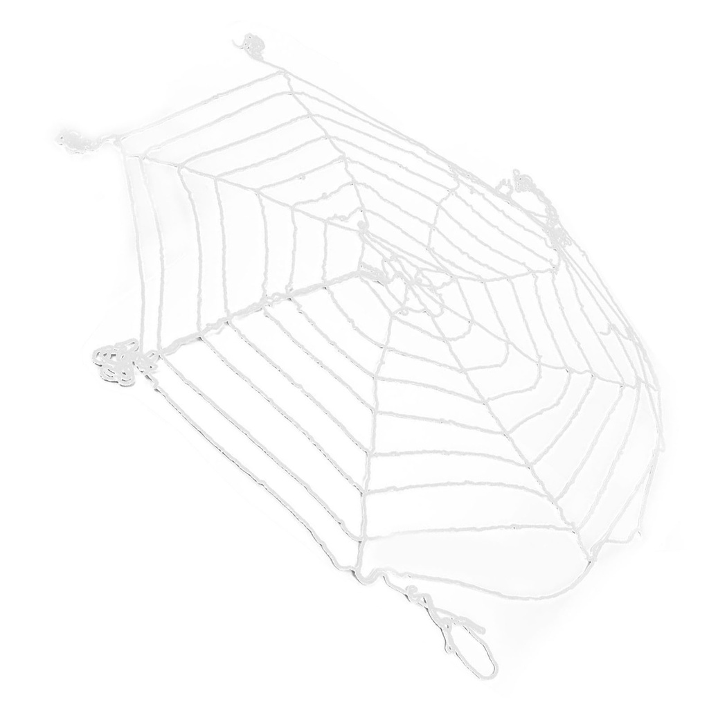 [EPAY] 3.6m Spider Web Halloween Decorations White Round Net Spooky ...