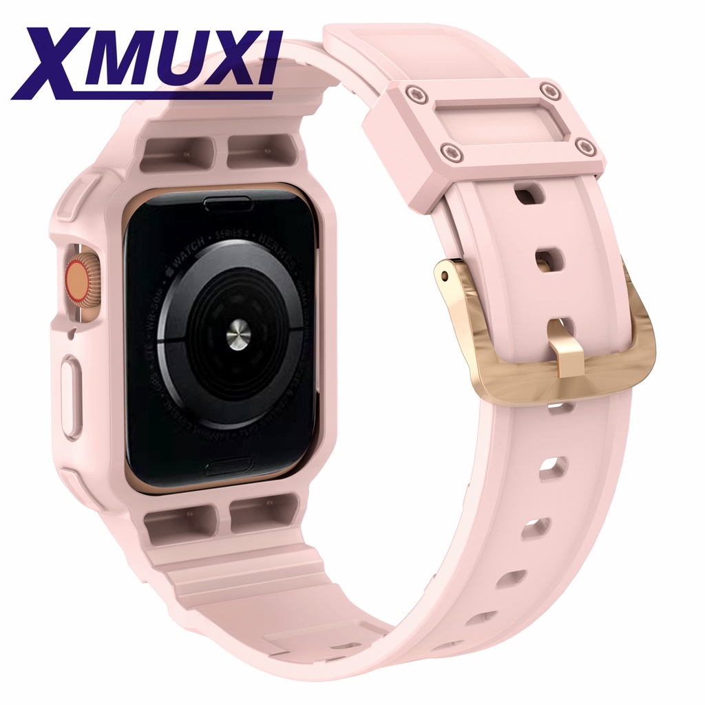 Compatible with Watch Band Case 45mm 44mm 41mm 40mm Women Men,Rugged ...