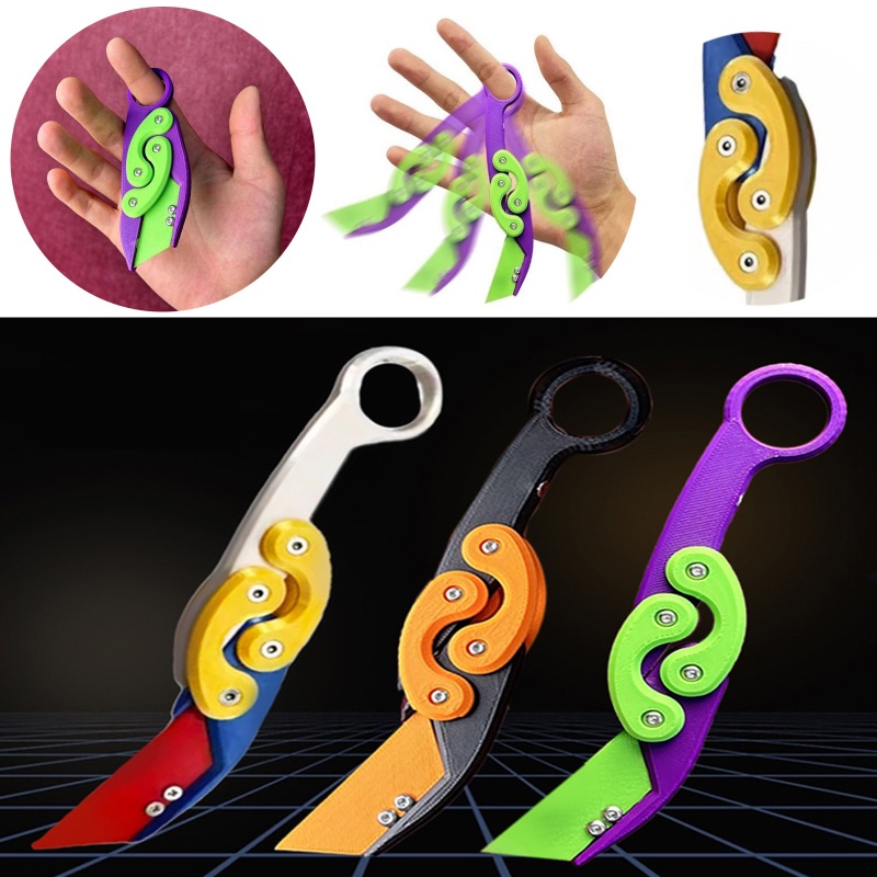 New 3D Explosive Gravity Folding Claw Knife Butterfly Claw Gravity ...