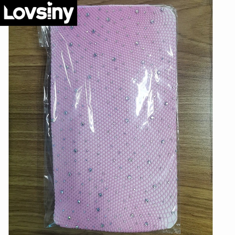 Rhinestone Mesh Stockings Black Stockings with Diamond Fishnet ...