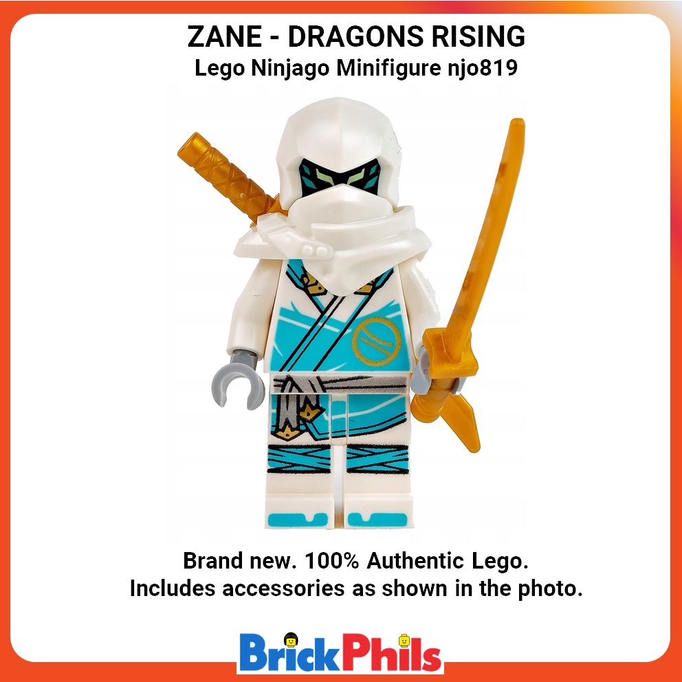 Lego Ninjago Minifigure njo819 Zane - Dragons Rising | Shopee Philippines