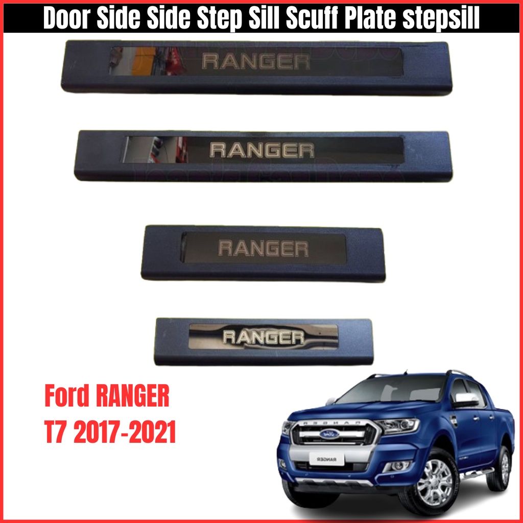 Ford RANGER T7 2017,2018,2019,2020, 2021 Door Side Step Sill Scuff ...