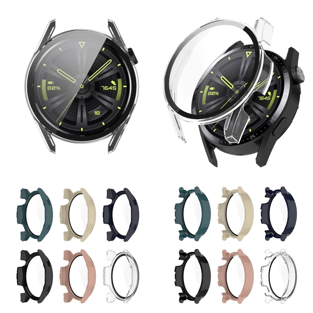 Glass + Protective Case for Huawei Watch Gt4 Gt3 Pro 41MM 42MM 46MM ...