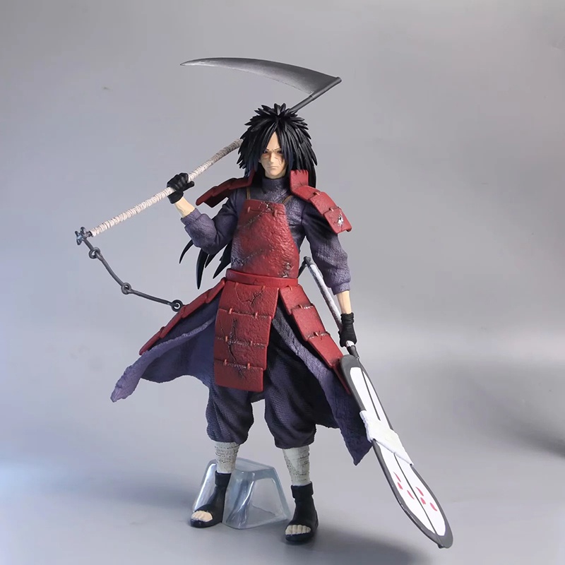 Anime Naruto Senju Hashirama Uchiha Madara Figures Double Headed Statue ...