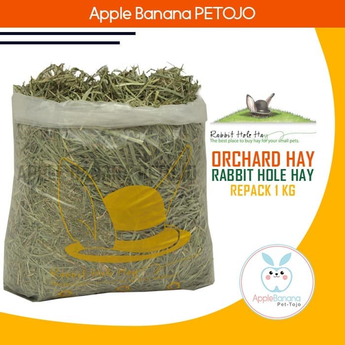 Orchard HAY 1kg by RABBIT HOLE HAY - RHH Orchard Repack 1 kg - SOFT ...