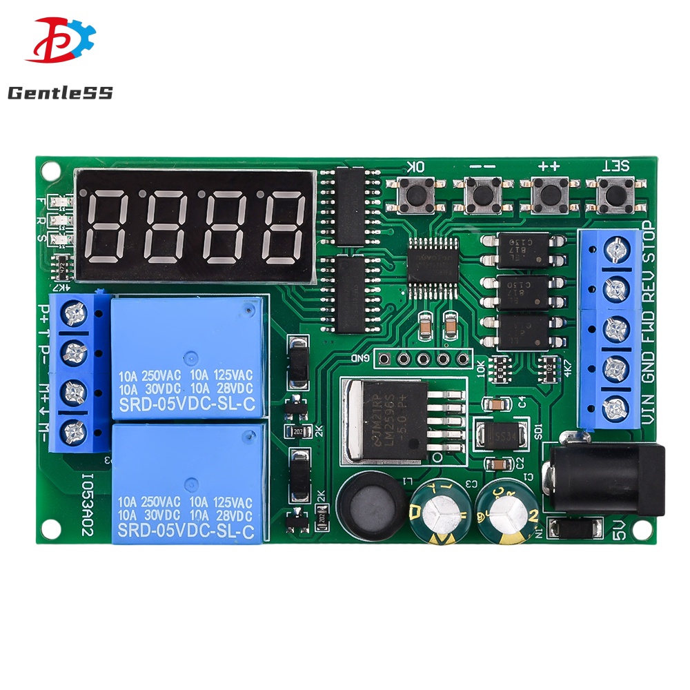 5V 24V Motor Forward/Reverse Controller Timing Delay Time Cycles Relay ...