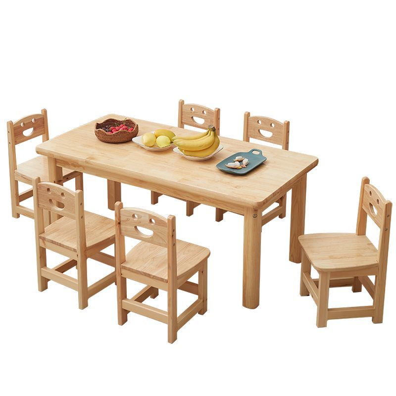 Solid Wood Children's Learning Early Education Table Kindergarten ...