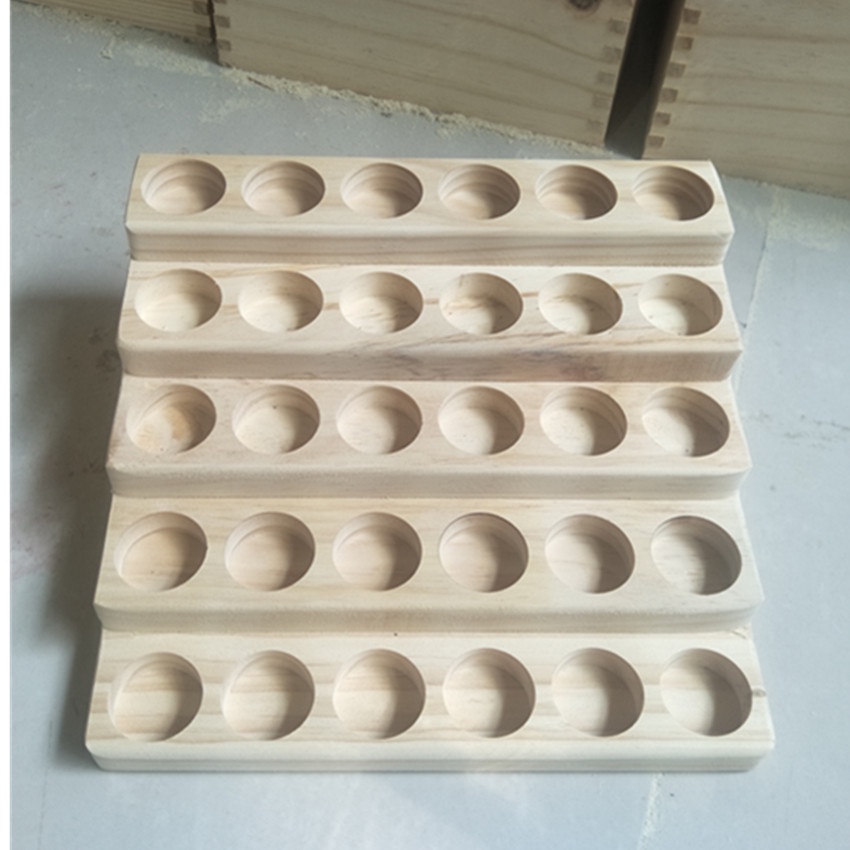 Oh -+Essential Oil Display Rack Placement Table Solid Wood 5-Layer ...