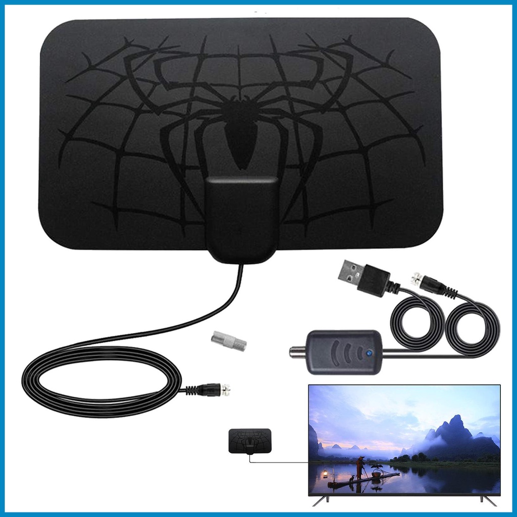 HD Antenna Spider Pattern Digital Antenna for Tv Indoor with 16.5ft ...