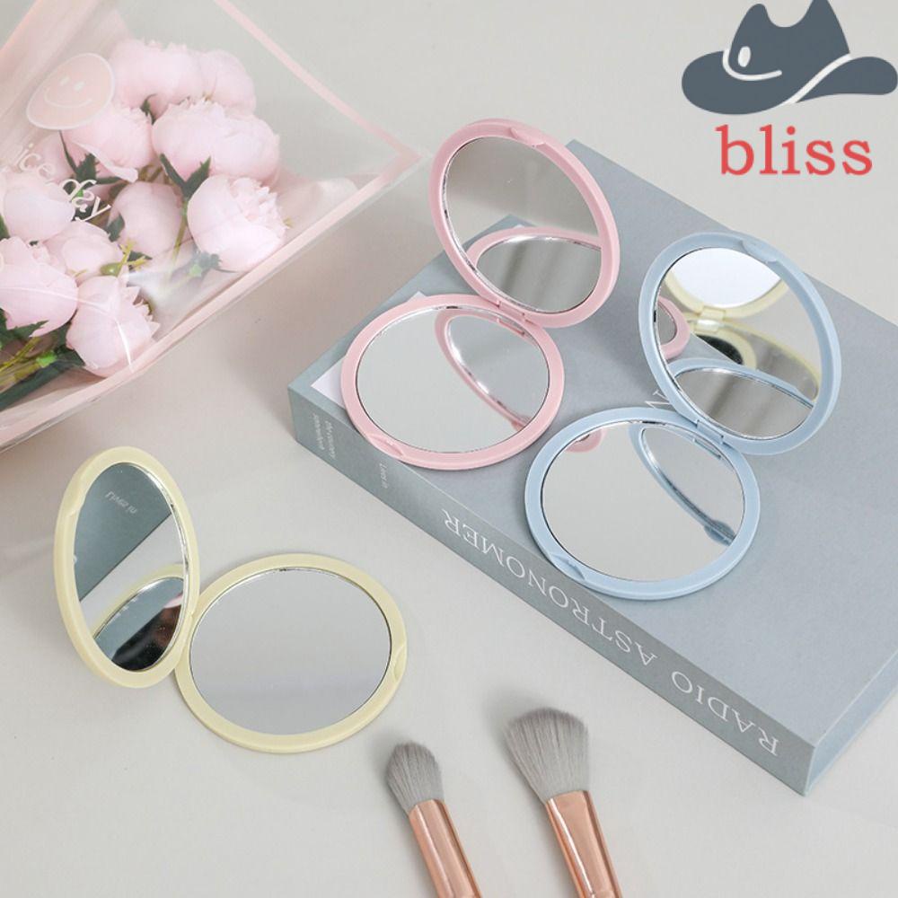 BLISS Hand-Held Mirror, Mini Portable Make-Up Mirror, Simple Double ...