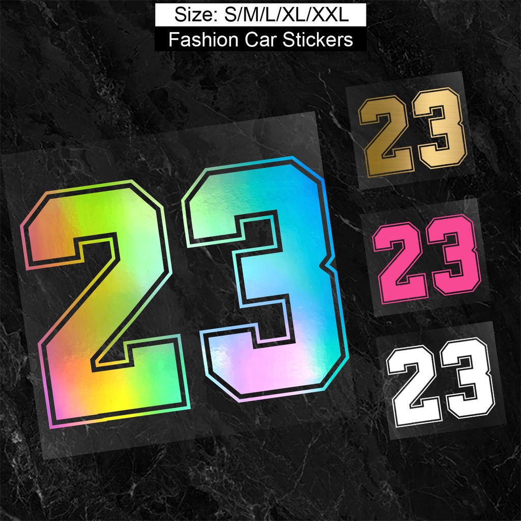 23 Racing Number Car Stickers Motorcycle Stickers Are Suitable for Car ...