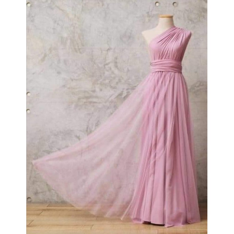 ♟ROSEGOLD INFINITY DRESS WITH TULLE/ WITH TUBE | Shopee Philippines