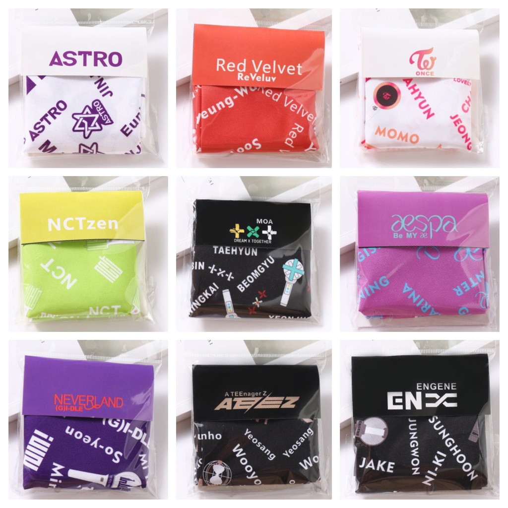 Kpop Straykids NJ BT-S BP IVE NCT Twice Support Scarves Headscarves ...