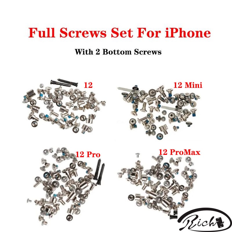 Complete Full Screws Set Kit Repair Replacement Parts for iPhone 12 Pro ...