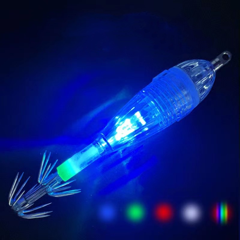 LED Luminous Fishing Lights Night with Battery 6cm/7.8g Fish Finders ...