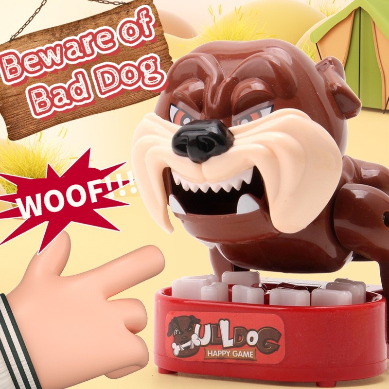 Bad Dog Board Game Beware of The Bulldog Bite Hand Toy Kids Parent ...