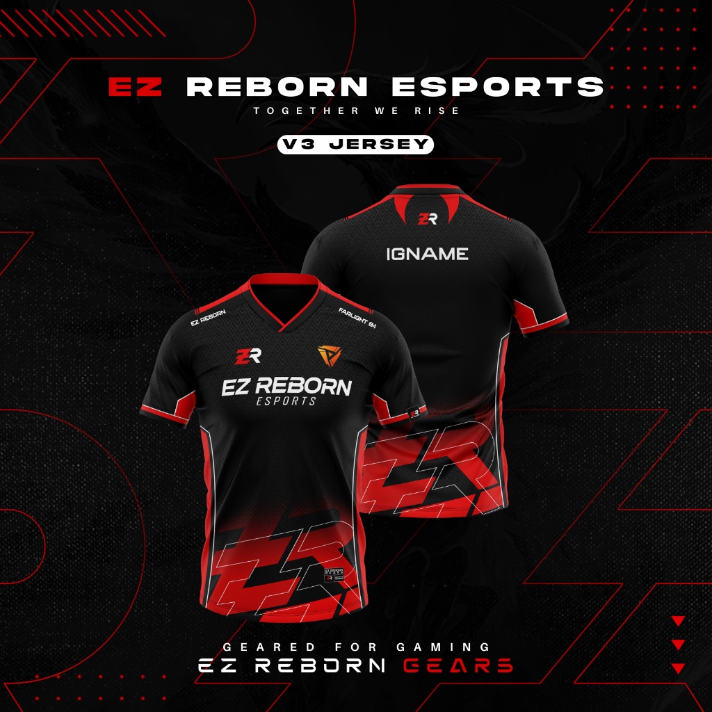 EZ Reborn Gears Customizable Esports Jersey EZR Esports V3 Esports ...