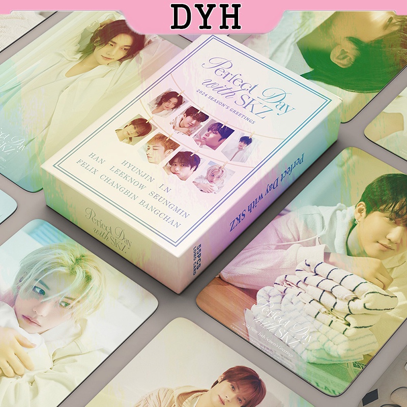 DYH 55pcs/box Stray kids Laser Card Perfect Day with SKZ Photocards ...