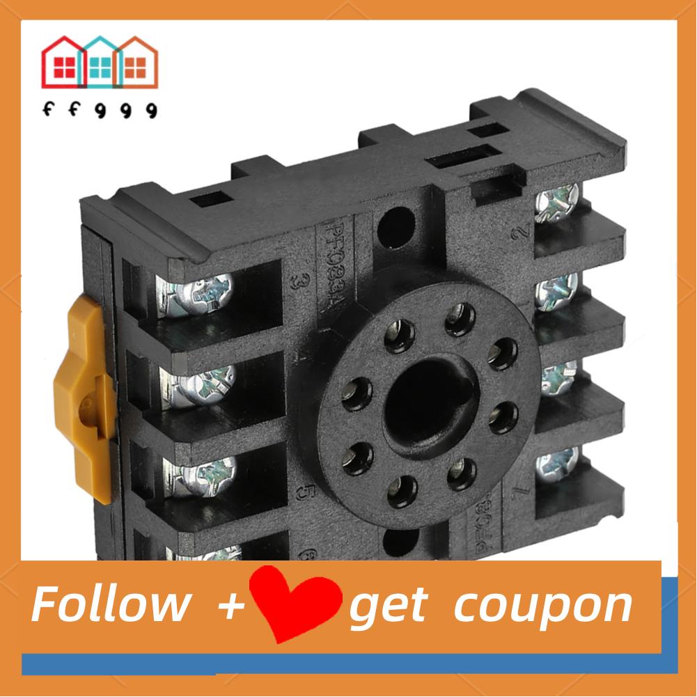 Ffggg Power Relay Base Rail Installation 8 Pins 220V AC PF083A Time ...