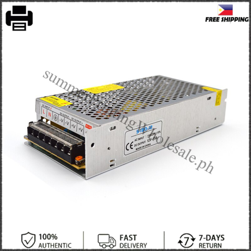 Switching Power Supply 12V 15A Lighting Transformers 180W Power ...