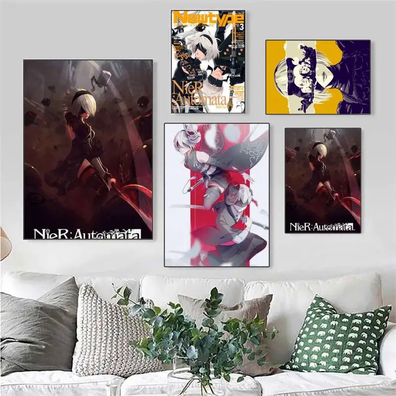 NieR Automata POSTER Posters Vintage Room Home Bar Cafe Decor Small ...