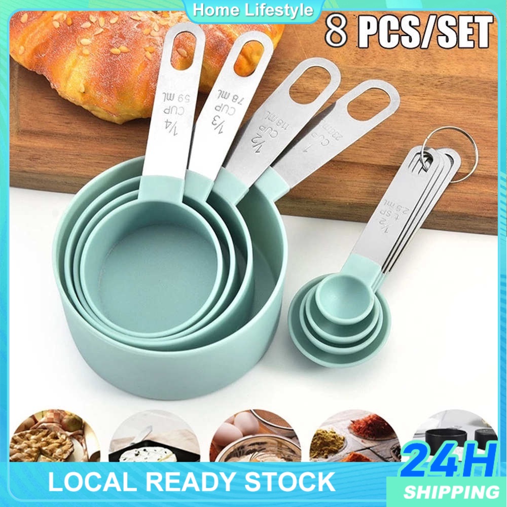 12pcs Stainless Steel Measuring Cups Kitchen Measuring Cup and Spoon ...