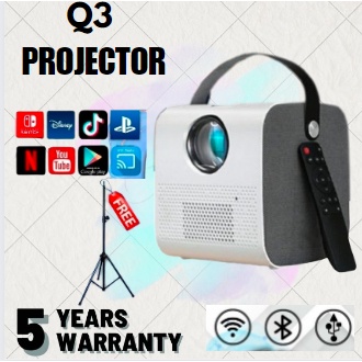Q3 Pro Projector 8K UHD Resolution Built-in Android OS Portable Mini ...