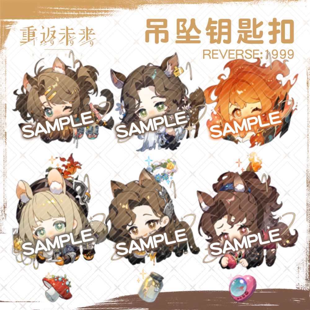 Reverse:1999 Game Tooth Fairy Keychain Double-Sided Acrylic Keyring Ulu ...