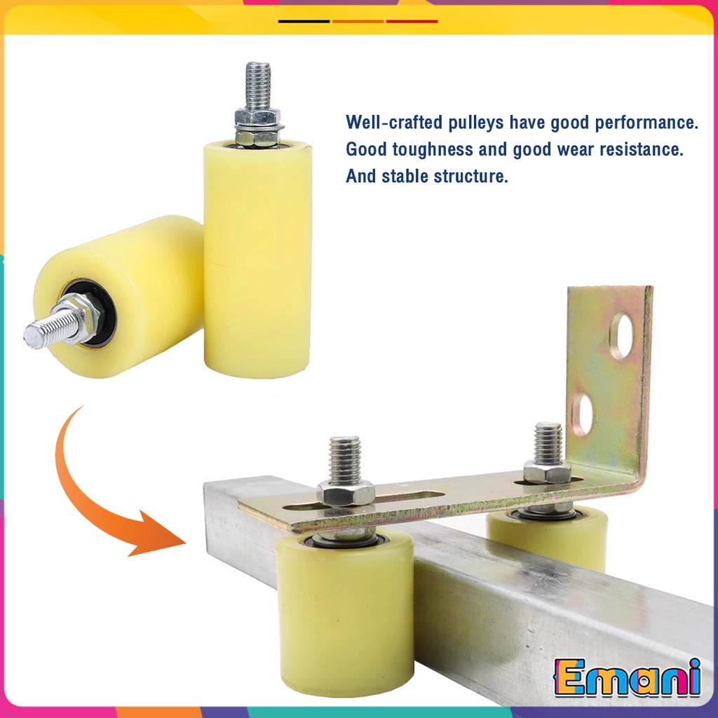 Slide Gate Guide Roller Yellow Universal Heavy Duty Adjustable Nylon ...