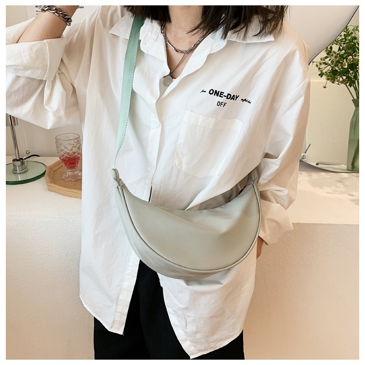 Korean fashion Nylon New Crossbody Sling Bag Ins Shoulder Messenger ...