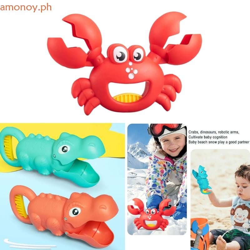 amonoy Beach Toy Sand Grabber Claw Toy for Kids Cute Colorful Dinosaur ...