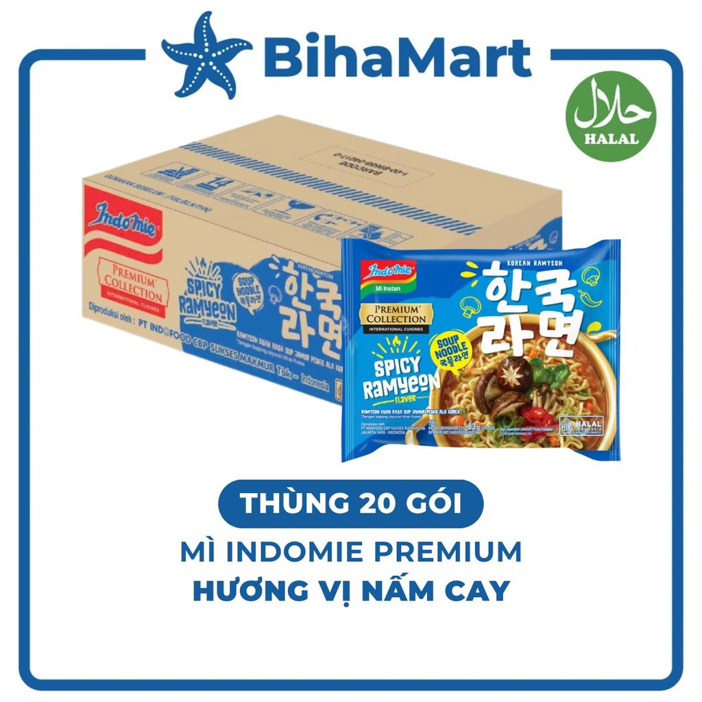 [BOX Of 20 PACKAGES]- INDOFOOD - Indomie Premium Noodles with Spicy ...
