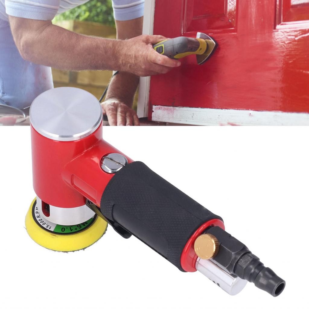 Rriioo Air Sander Eccentric Pneumatic Orbital Grinder Grinding Sanding ...