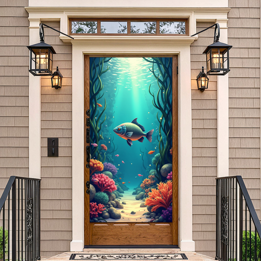 Underwater Ocean Theme Backdrop Vivid Coral Decor Photo Booth Prop ...