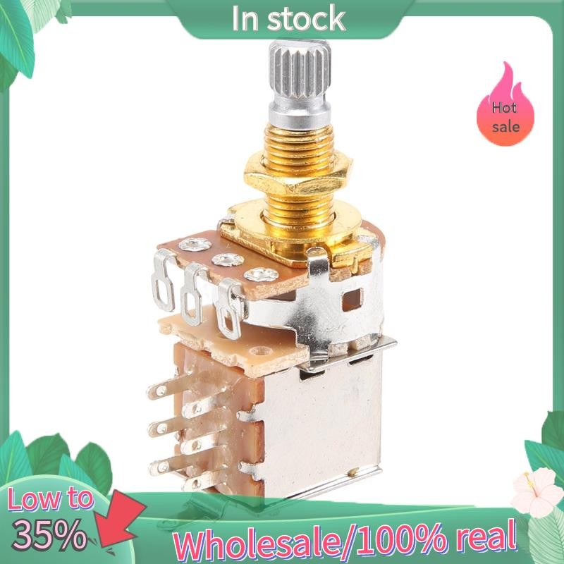 Guitar Pots 500K Short Split Shaft Audio Taper Push/Pull Potentiometer ...