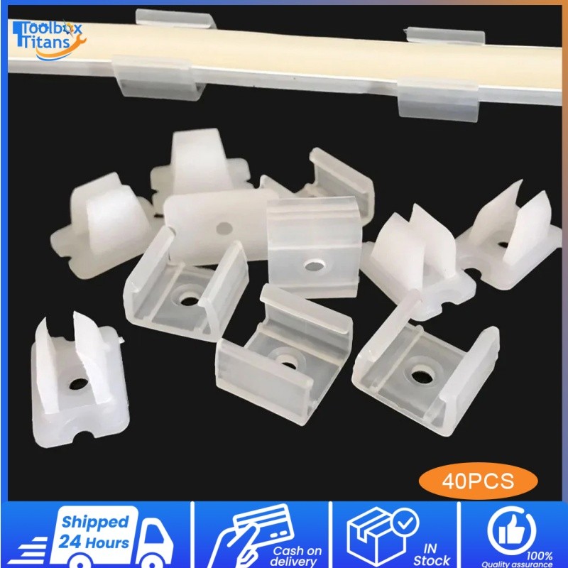 40pcs LED Strip Fixed Clip for Fixing Neon Light 8-14mm Waterproof ...