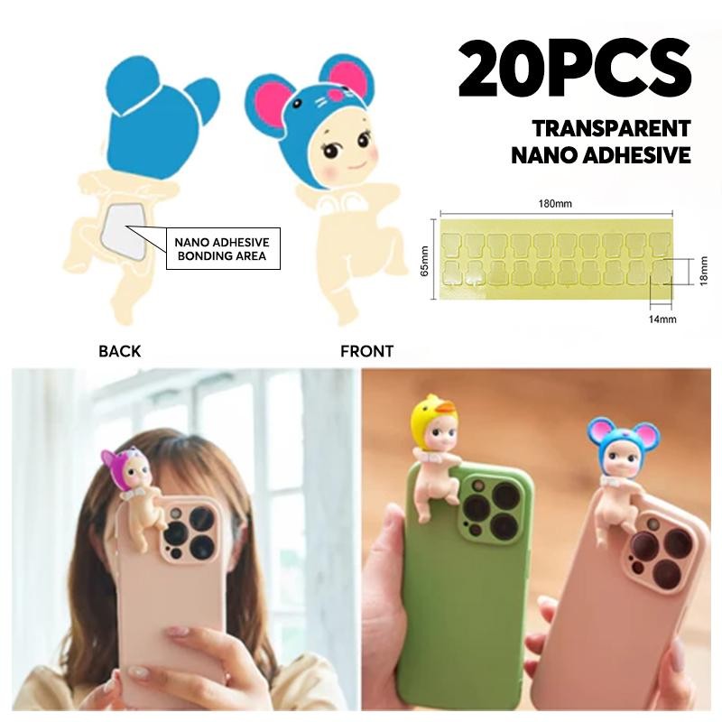 Sonny angel transparent nano adhesive sticker sonny angel blind box ...