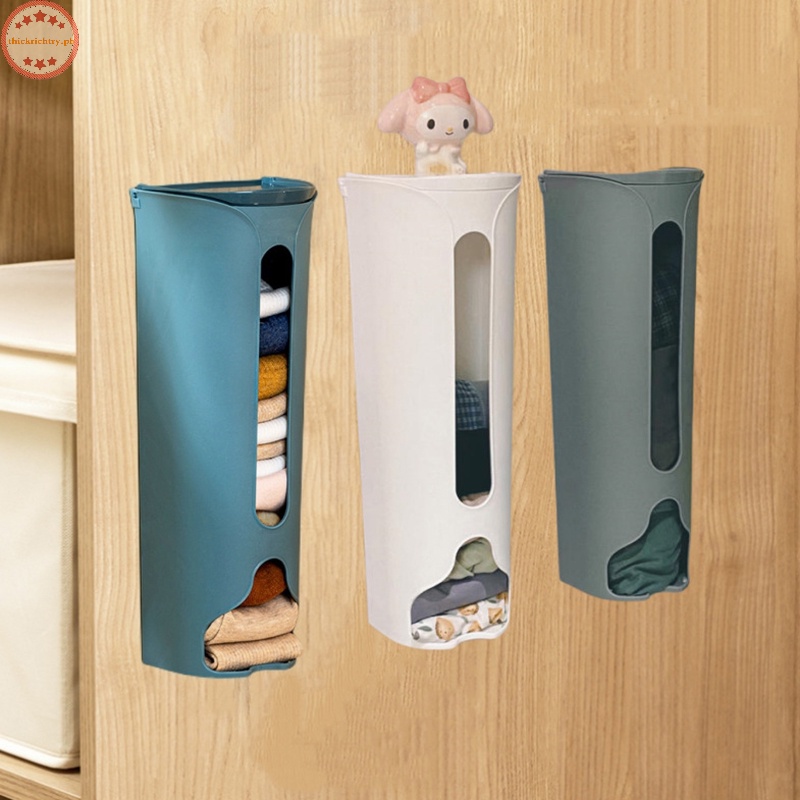 RICHTRY Wall-Mounted Storage Box Closet Panties Socks Organizer Self ...