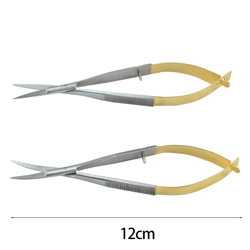 Dental tools Gold handle thread removal scissors 12cm | Shopee Philippines