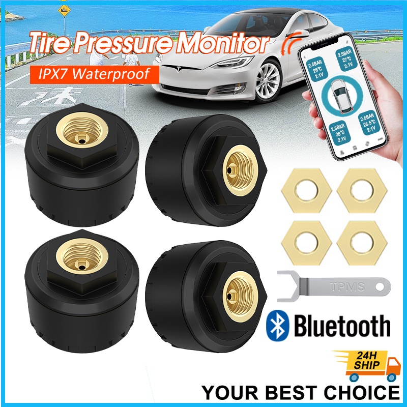 TPMS Tyre Pressure Monitoring System Bluetooth Car tire pressure ...