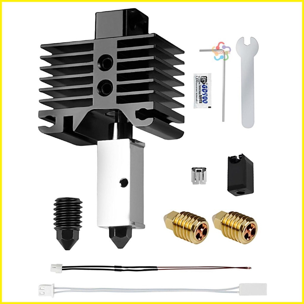 Two Trees Hotend Kit with Plated Copper Heater Block Heatbreak - High ...