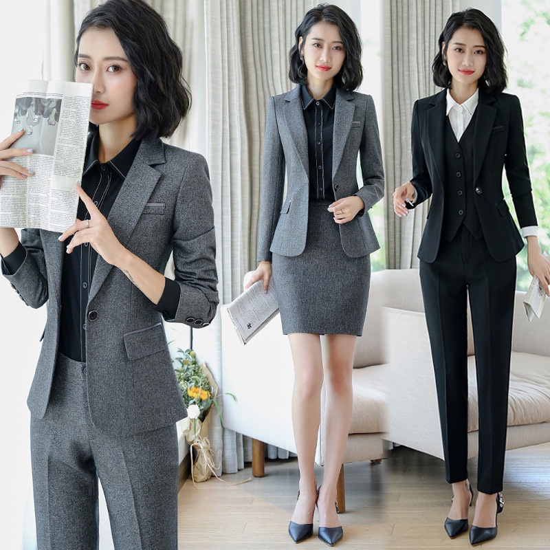 Shopping Mall Counter High-End Brand Suit 1105 Professional Suit Gray ...