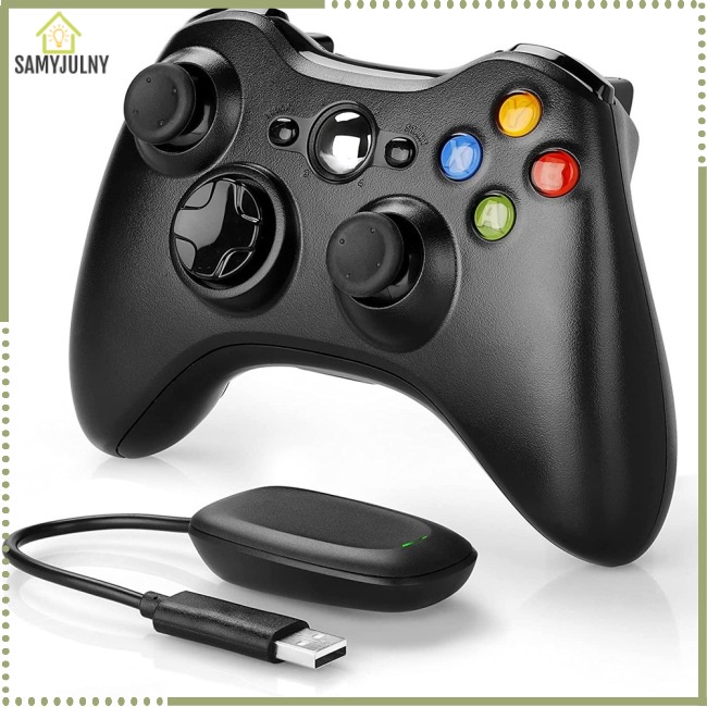SAM Wireless Controller Compatible For Xbox 360 PC With Dual-Vibration ...