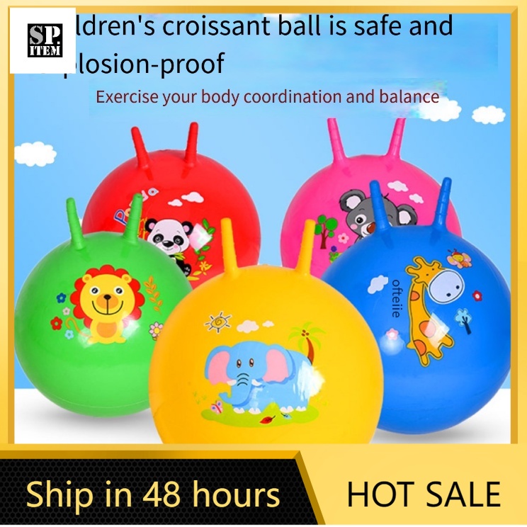 Hopper Ball Jumping Ball Bouncy Ball with Handle for Kids Age 3-6 ...