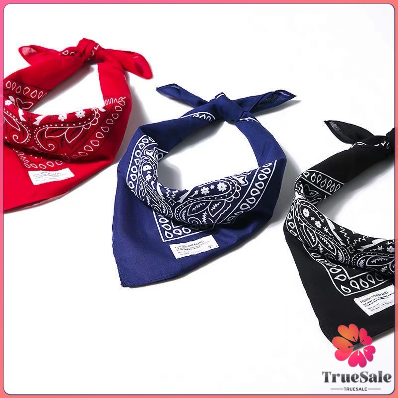 TRUESALE Cotton Fashion Hip Hop Classic Bandana Square Scarf 55cm*55cm ...